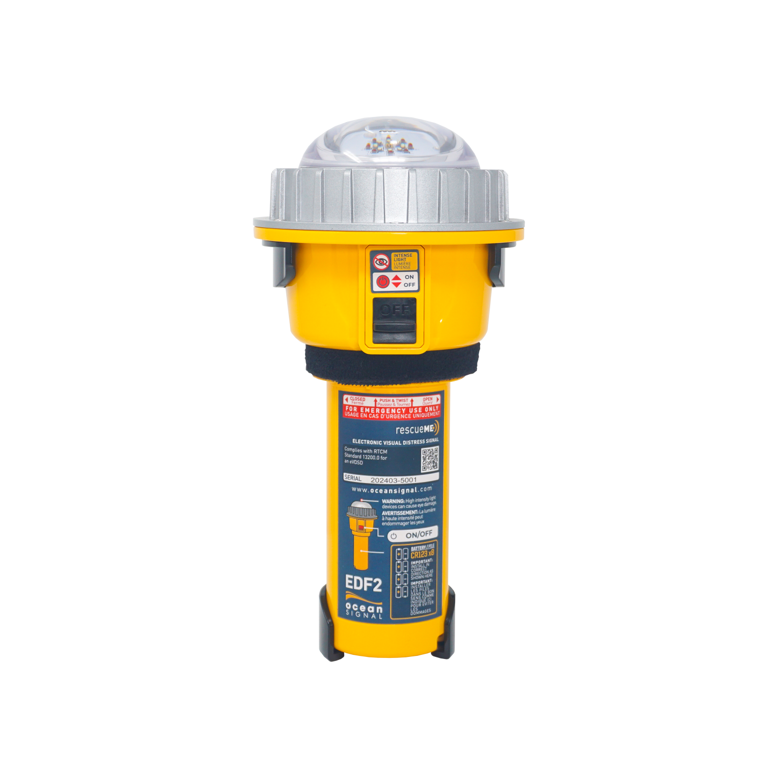 rescueME EDF2 Flare - Ocean Signal EDF2 Electronic Boat Flare USCG RTCM ...